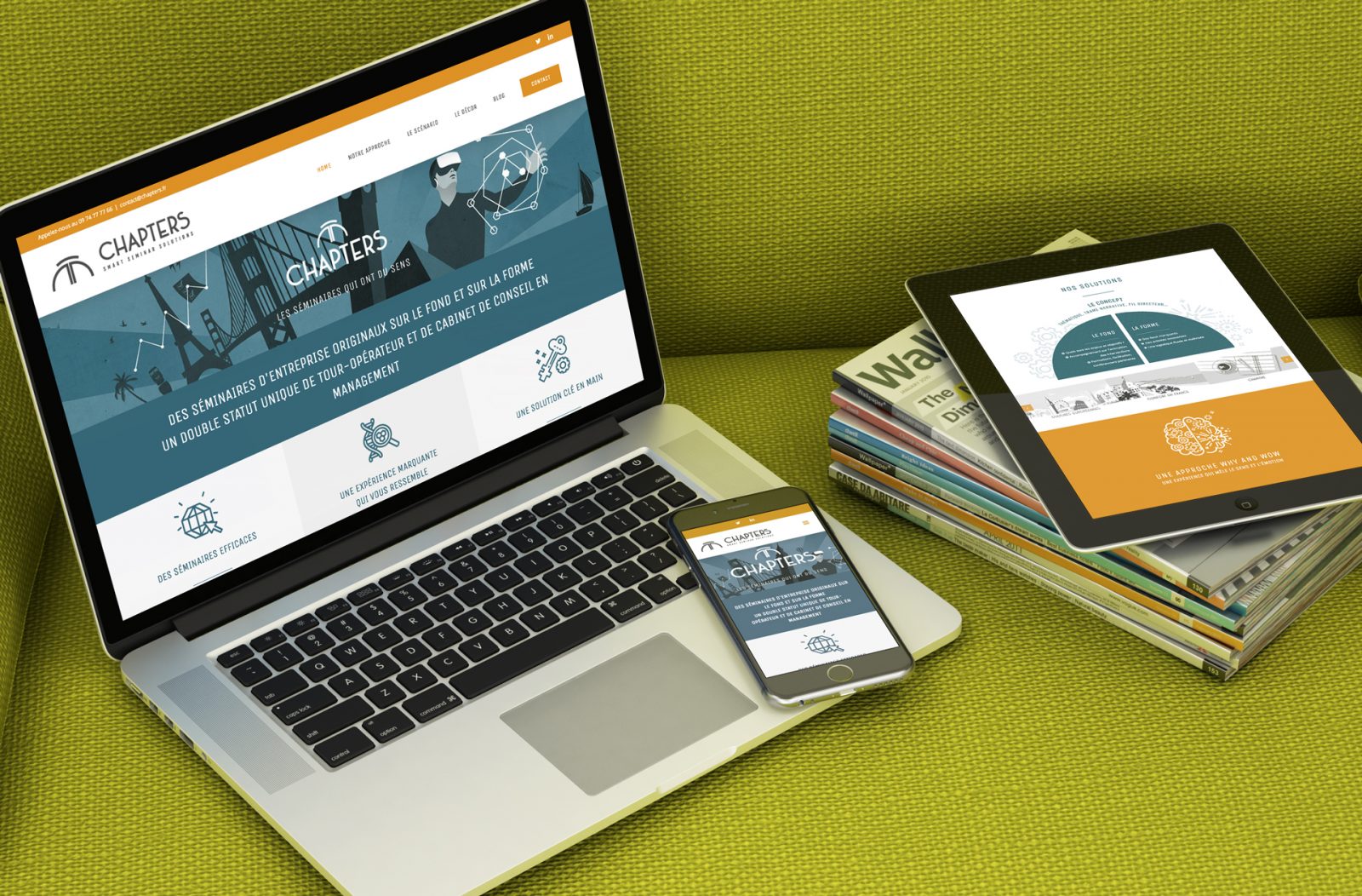 Création du site internet Chapters séminaires - Mathieu Unzel ...